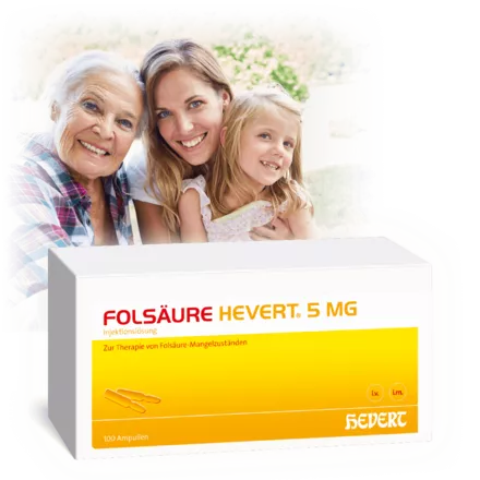 Folsäure Hevert 5 mg bei Folsäuremangel